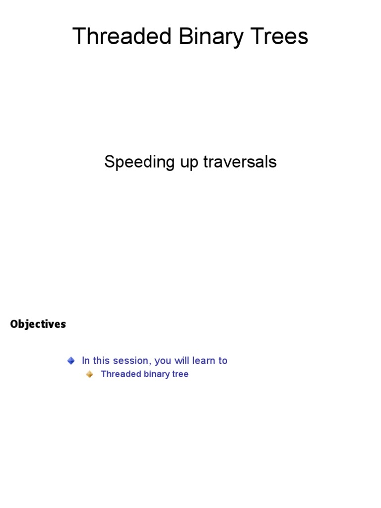 Threaded Binary Trees | PDF | Applied Mathematics | Information Retrieval