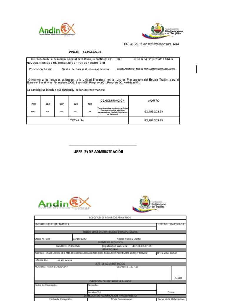 Recibo de Pago 1 Mes Aguinaldo (Mes 4) | PDF | Presupuesto | Economias