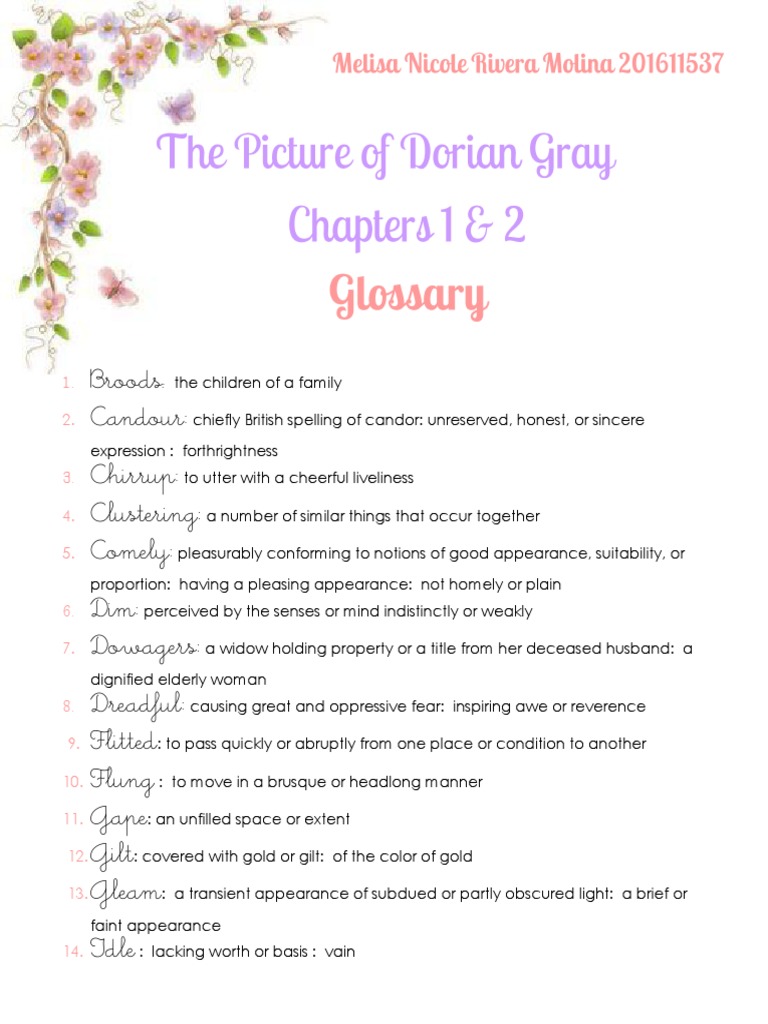 The Picture of Dorian Gray 1&2 | PDF | Nature