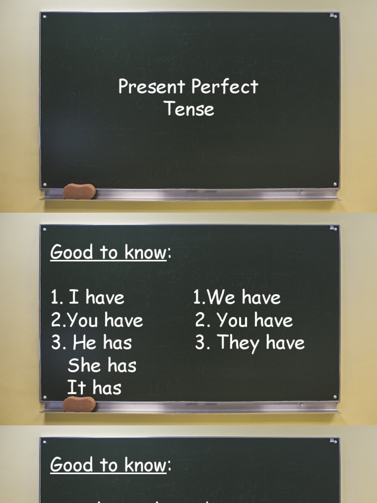 Present Perfect Tense Rules | PDF