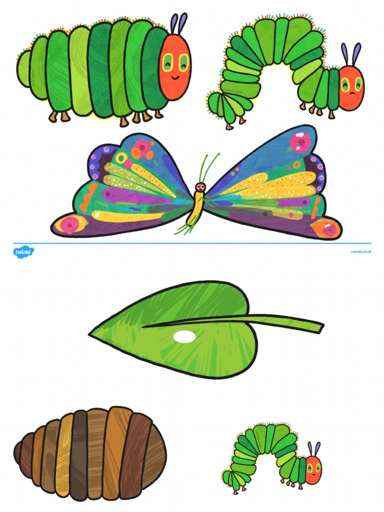 T T 1231 The Very Hungry Caterpillar Stick Puppets Ver 2 | PDF