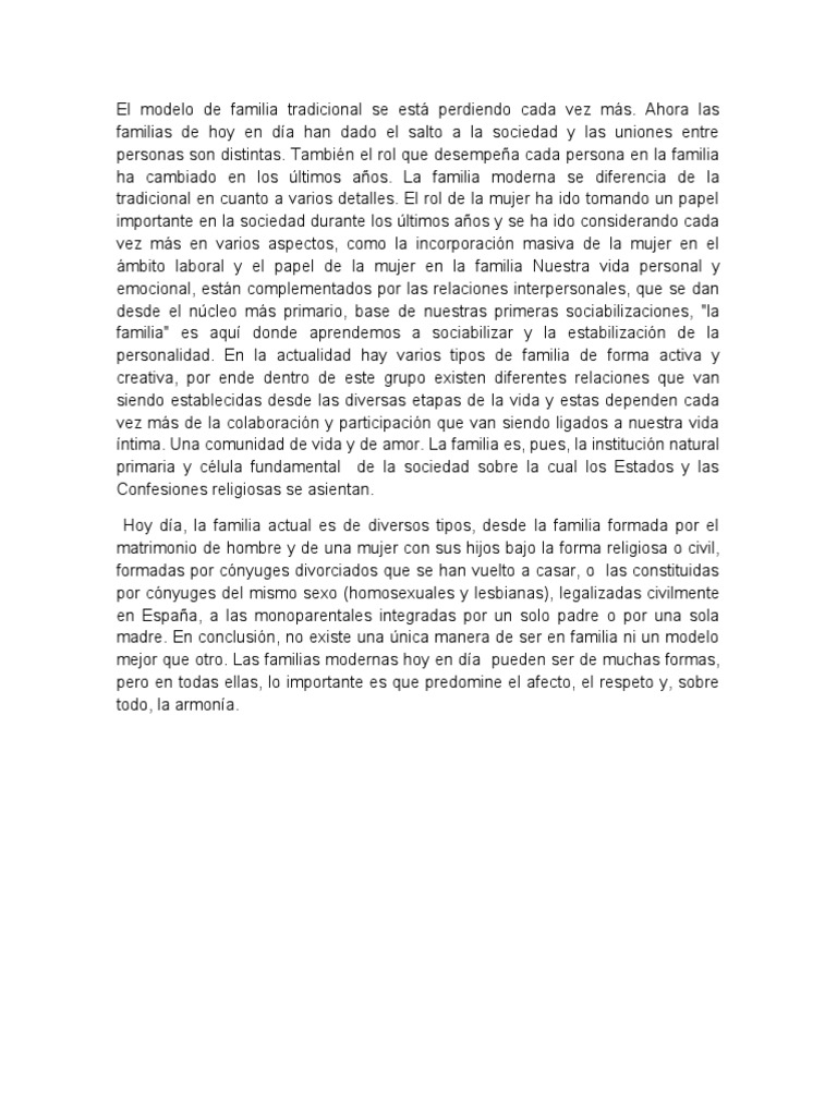 La Familia de Hoy | PDF