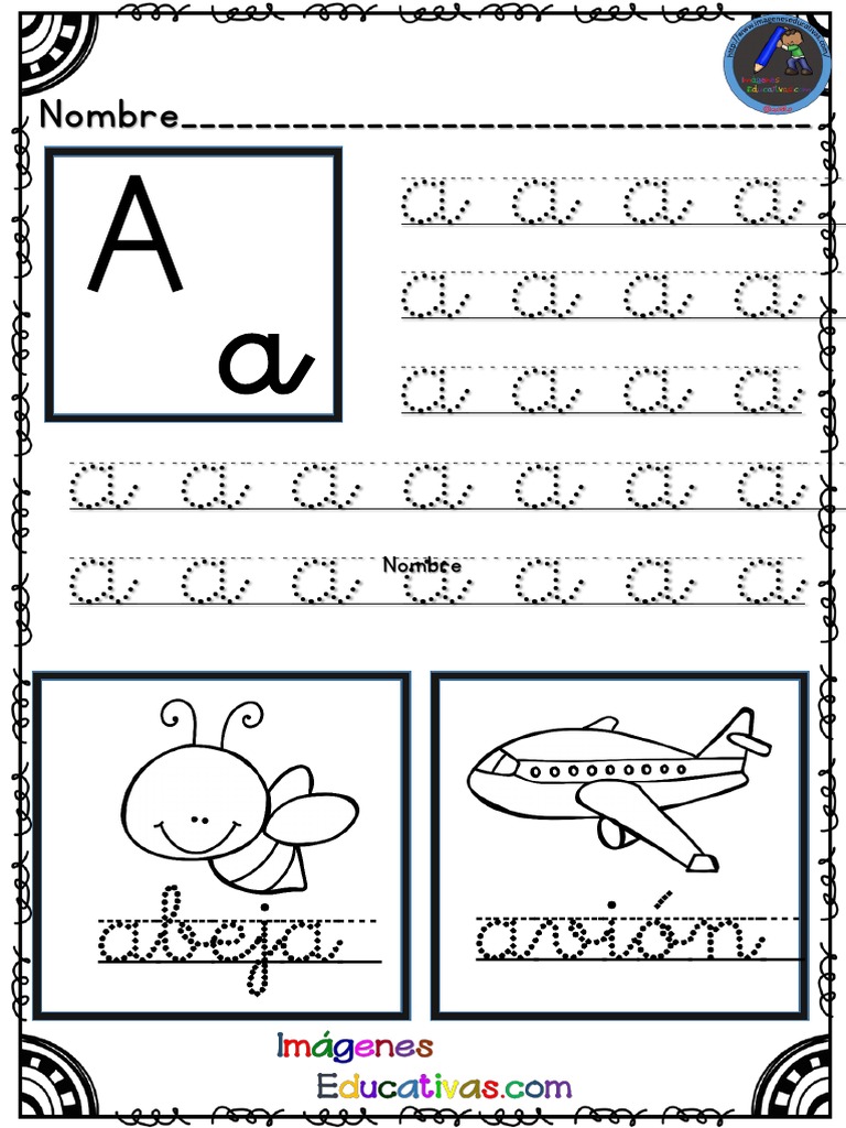 Abecedario para Practicar La Grafomotricidad PDF 1 10 | PDF