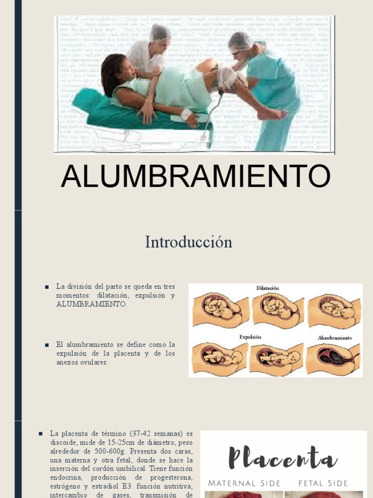 ALUMBRAMIENTO | PDF | Placenta | Parto