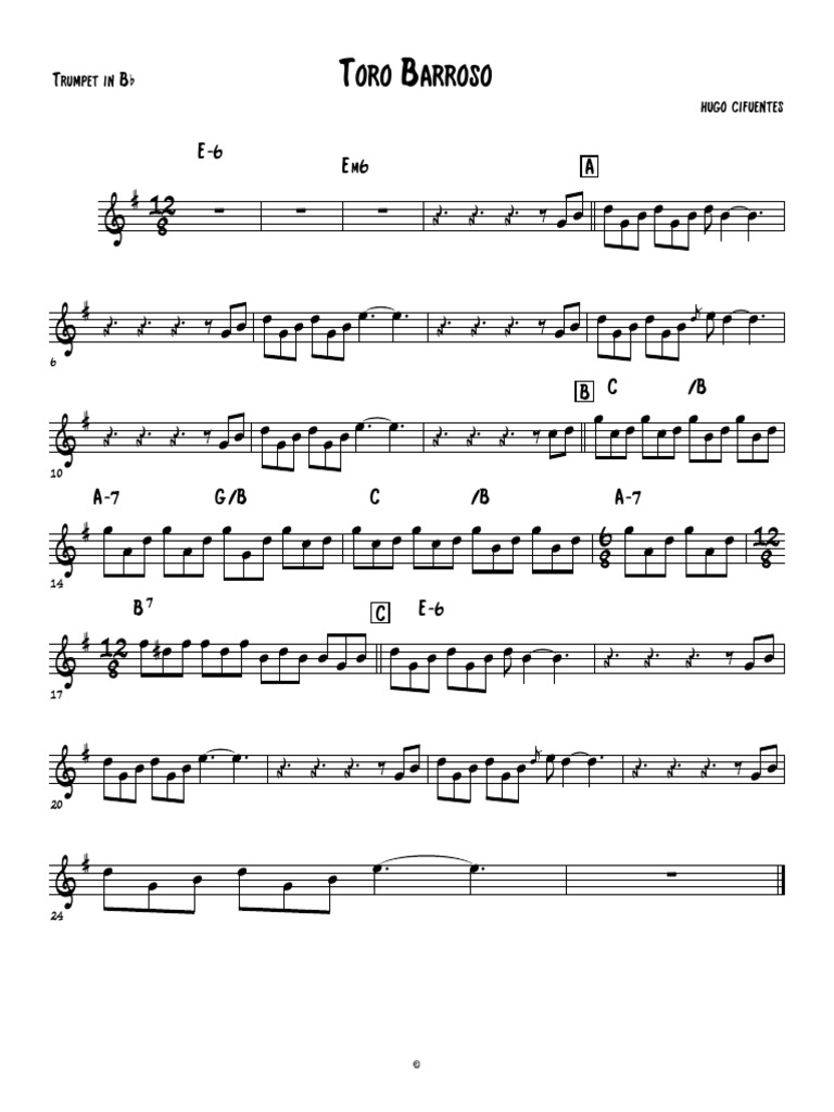 Toro Barroso 2018 - Trumpet in BB | PDF