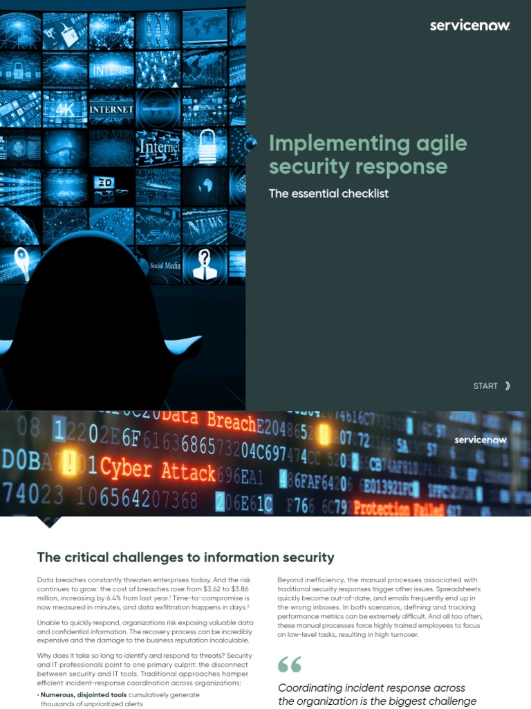 Implementing Agile Security Response: The Essential Checklist | PDF ...