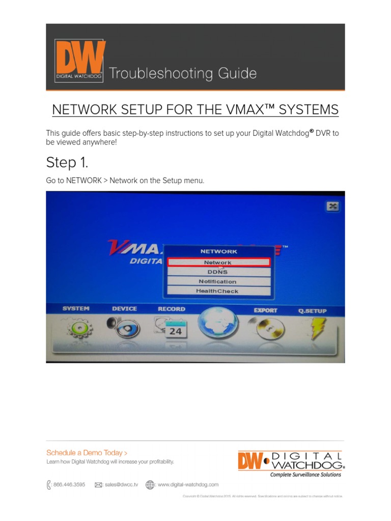 Step 1.: Network Setup For The Vmax ™ Systems | PDF | Router (Computing ...
