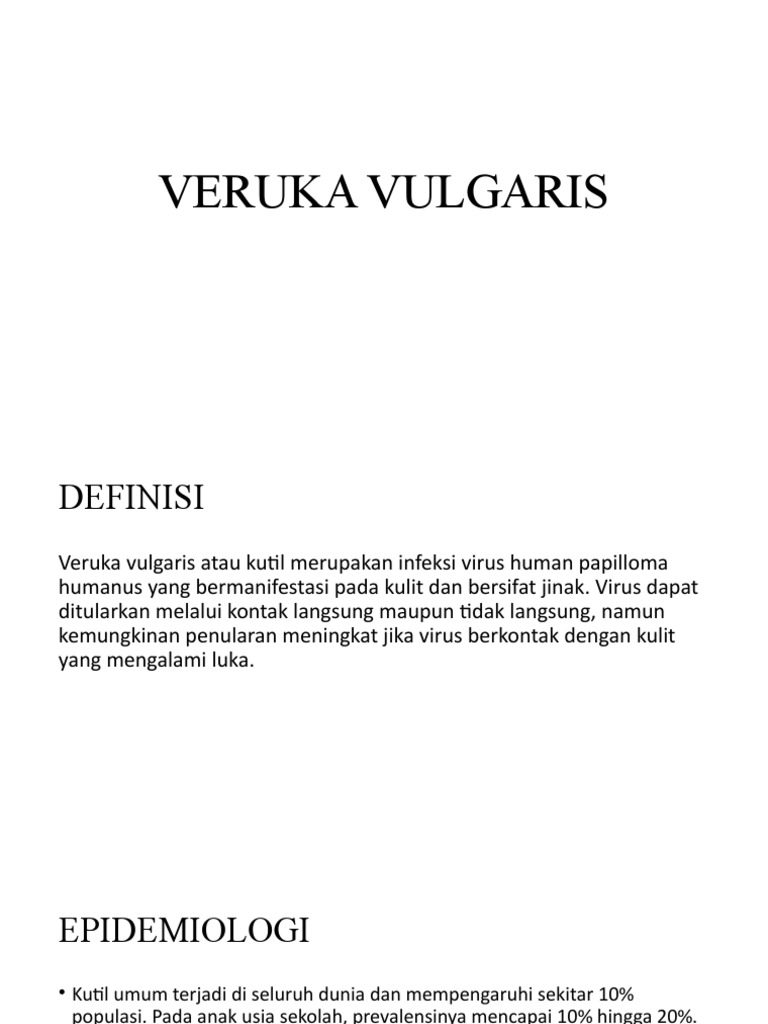 Veruka Vulgaris | PDF