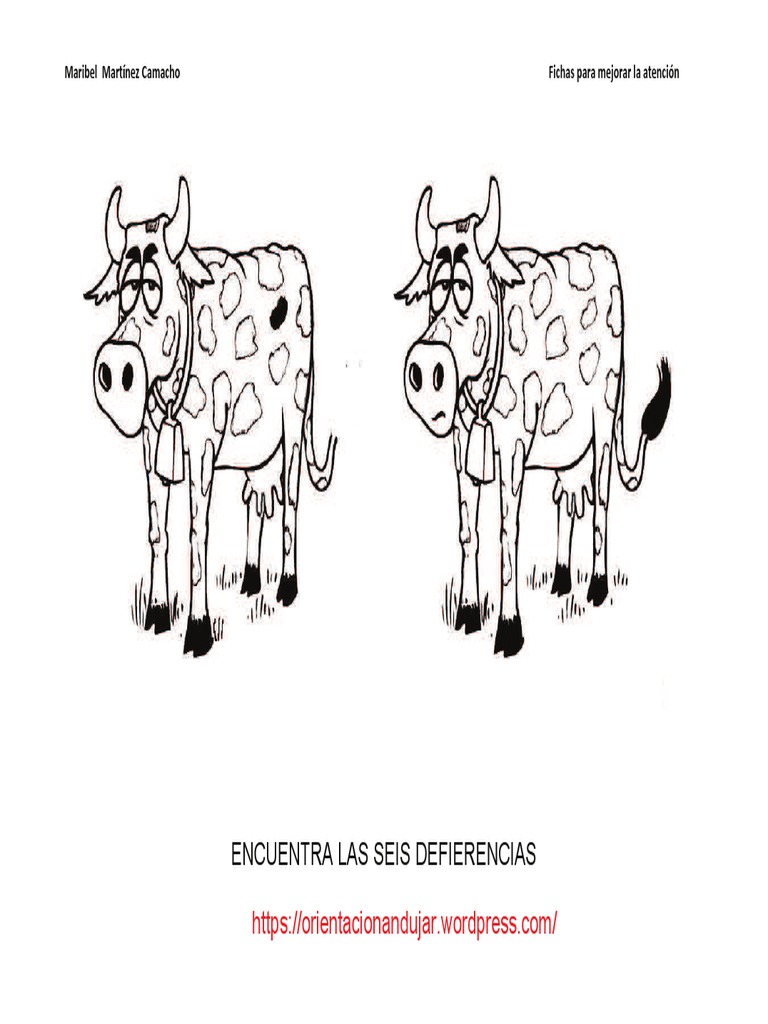 Seis Diferencias en Dibujos | PDF