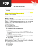 Script de Ventas Claro 1 o Mas Portas y Datos A Pedir | PDF