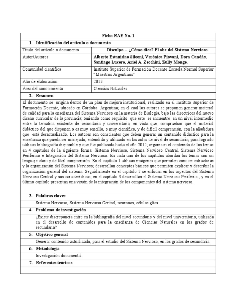 Ficha RAE New 4.05 | PDF | Estadísticas | Cuerpo humano