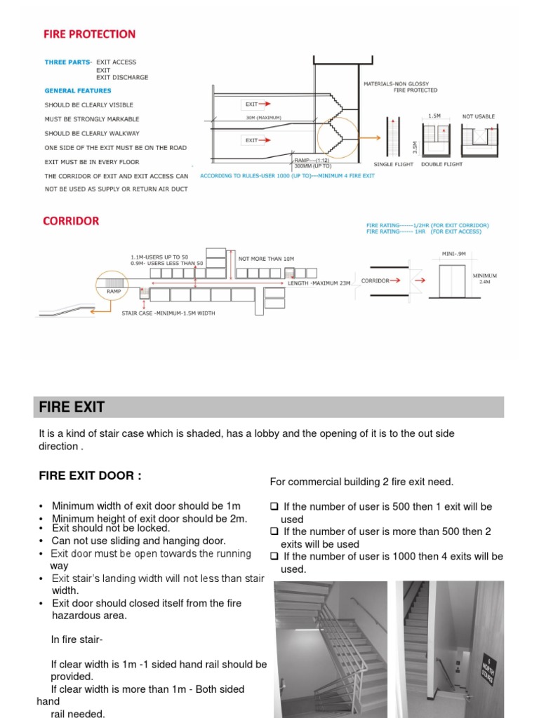 Fire Exit | PDF | Stairs | Civil Engineering