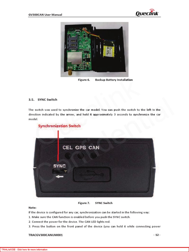 GV300CAN Sync & GPS Setup Guide | PDF | Global Positioning System | Switch