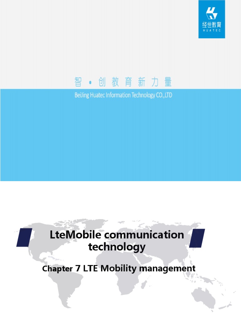 Chapter 7 LTE Mobility Management - en | PDF | Cellular Network ...
