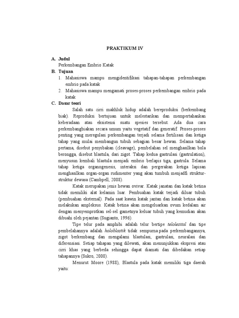 Embrio Katak | PDF | Griya & Taman | Kesehatan Holistik