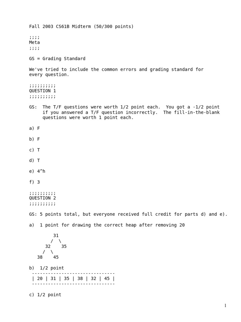 cs61b Fa03 mt2 Sol | PDF | Array Data Structure | Queue (Abstract Data Type)