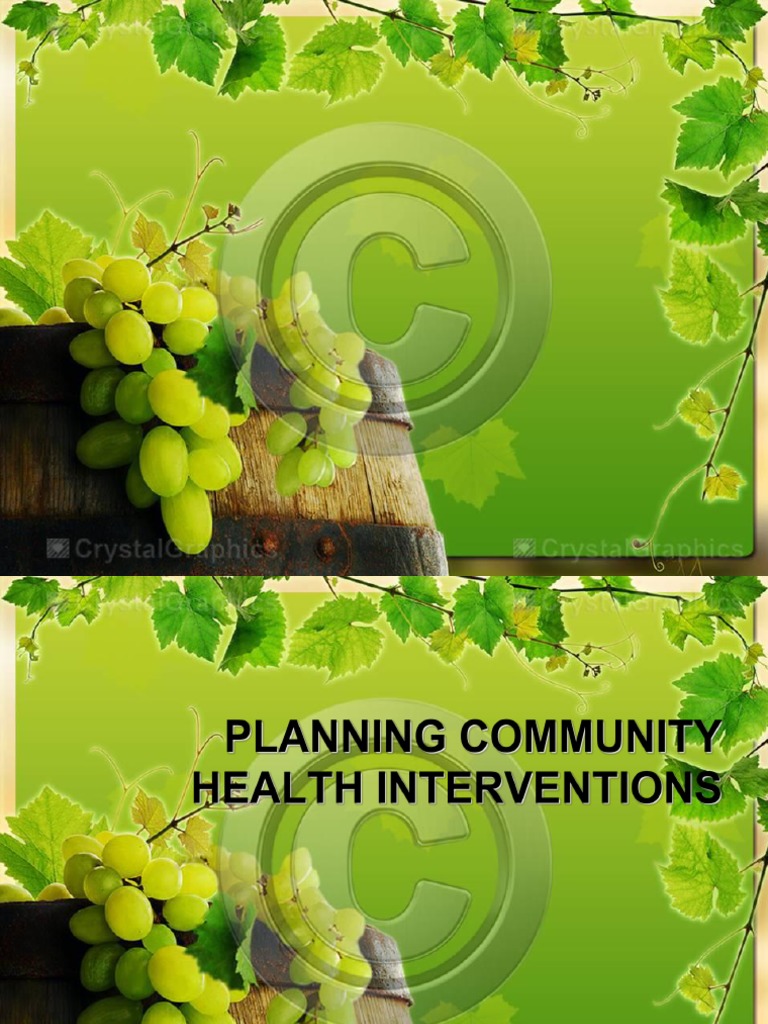 Planning Community Health Intervention | PDF | Goal | Leadership