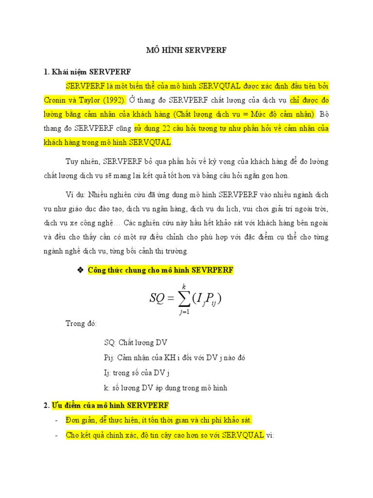 SERVPERF | PDF