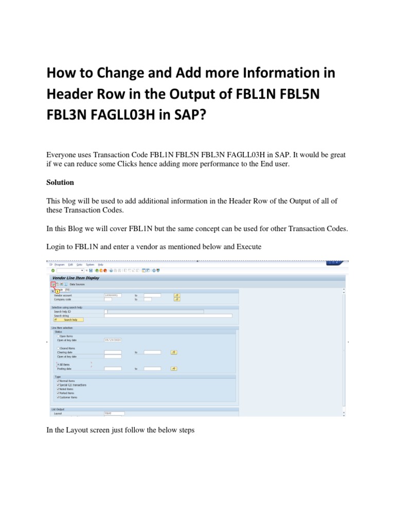 How To Change and Add More Information in Header Row in The Output of ...