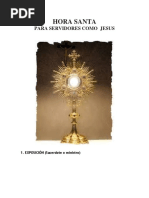 GUIA PARA LA HORA SANTA ANTE EL SANTISIMO. Enero 2023 | PDF | eucaristía | María, madre de Jesús