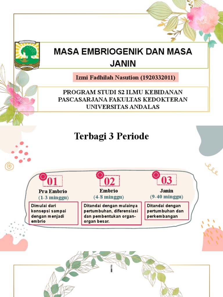 Perkembangan Embrio dan Janin | PDF | Kajian Bahasa Asing