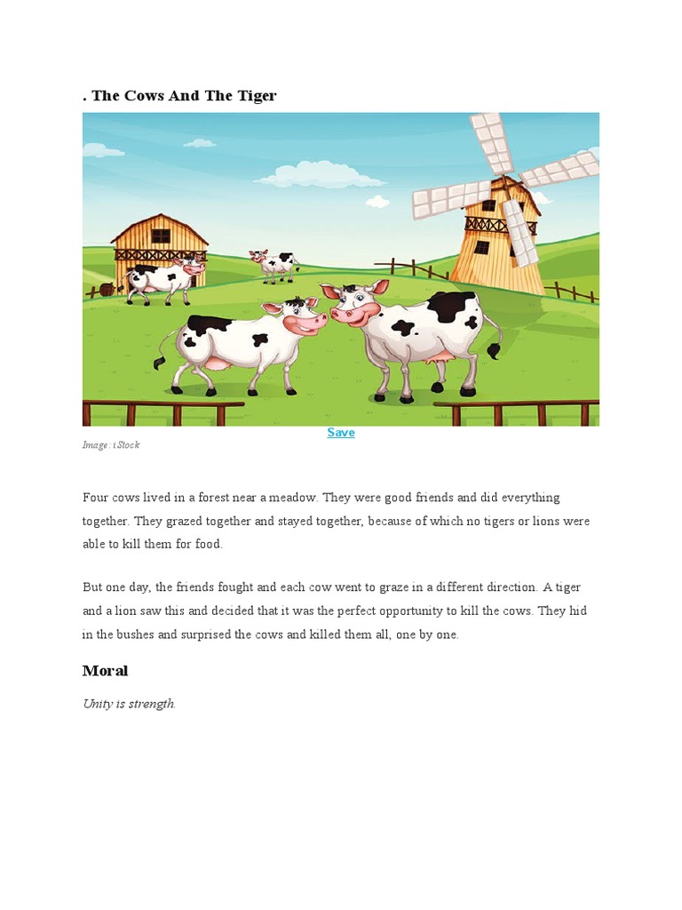 The Cows and The Tiger | PDF