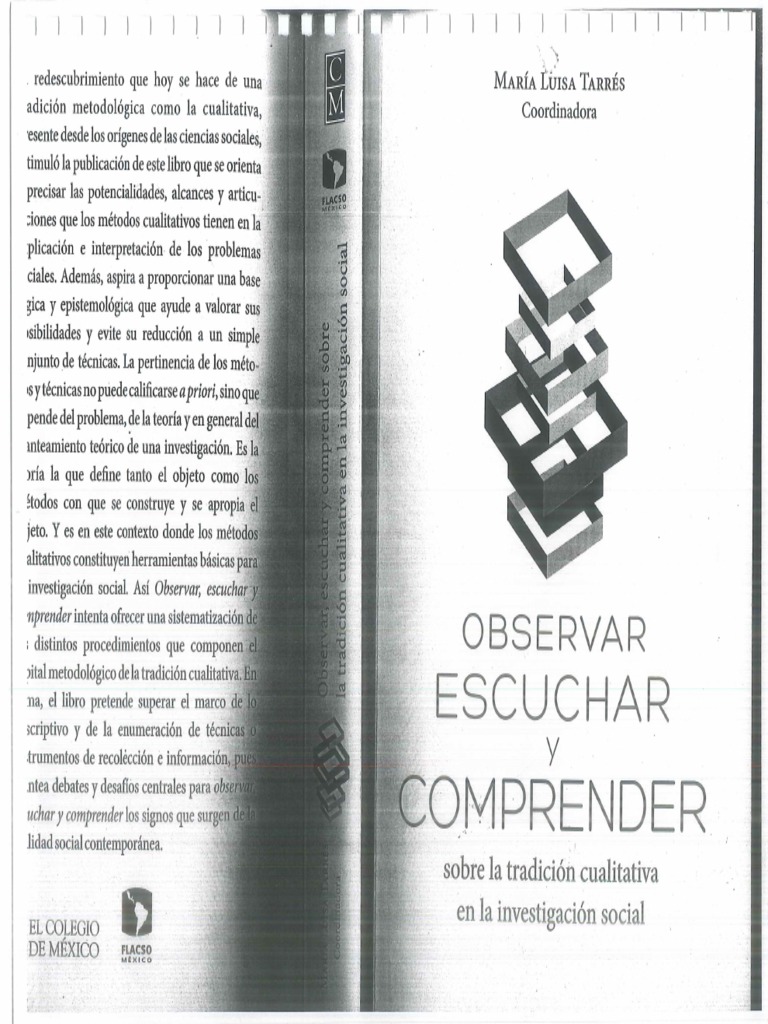 Maria Luisa Tarrés - Observar, Escuchar y Comprender | PDF Maria Luisa Tarrés - Observar, Escuchar y Comprender | PDF