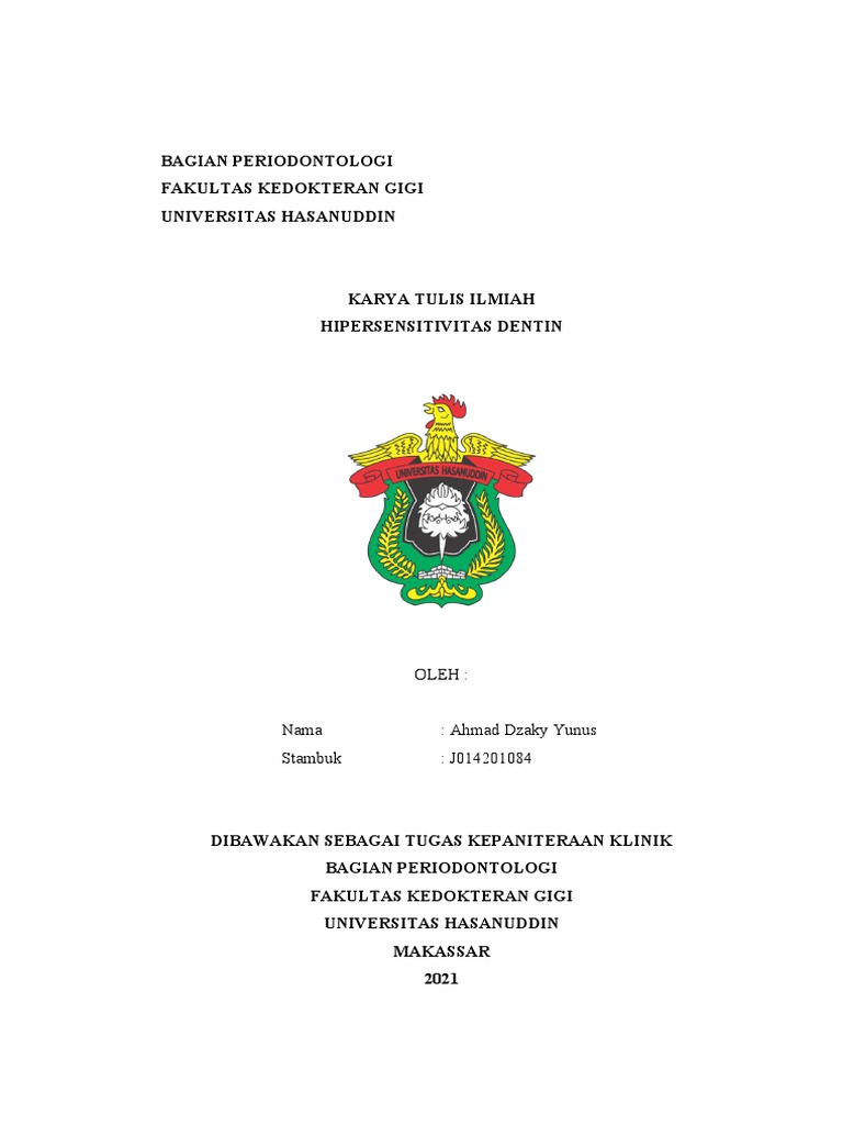 KTI Hipersensitivitas - Ahmad Dzaky Yunus | PDF | Pengembangan Diri | Sains & Matematika