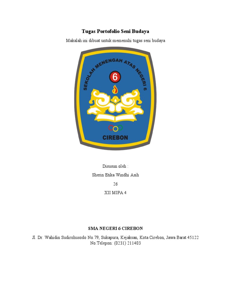 Portofolio Seni Budaya | PDF | Seni