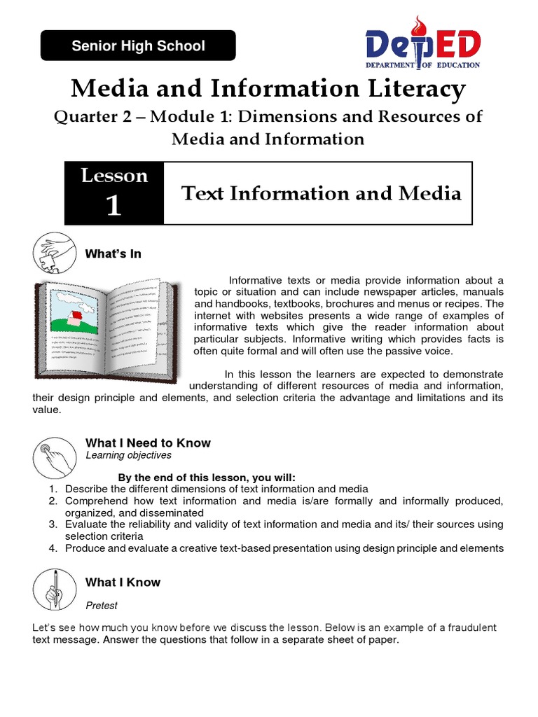 MIL - Q2 - Text Information and Media | PDF | Typefaces | Serif
