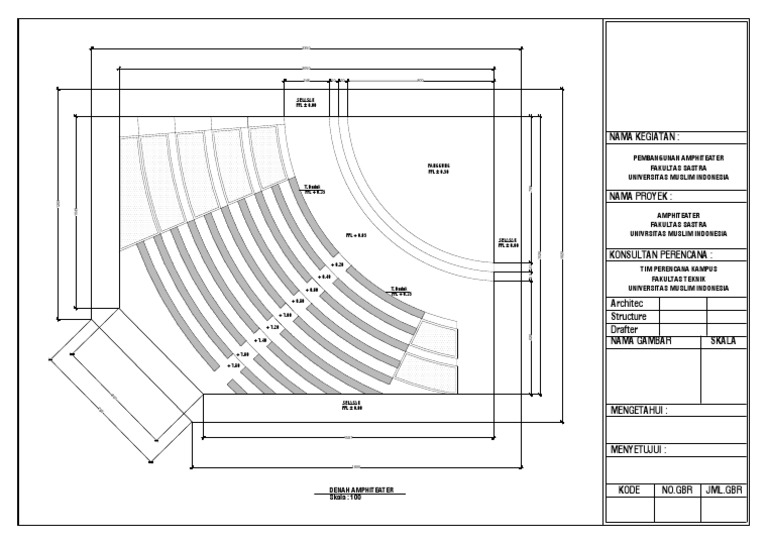 Denah Amphiteater | PDF