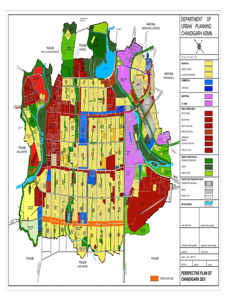 Chandigarh Master Plan 2031 Map | PDF