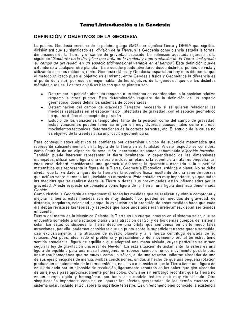 Temageo 1 | PDF | Geodesia | Gravedad