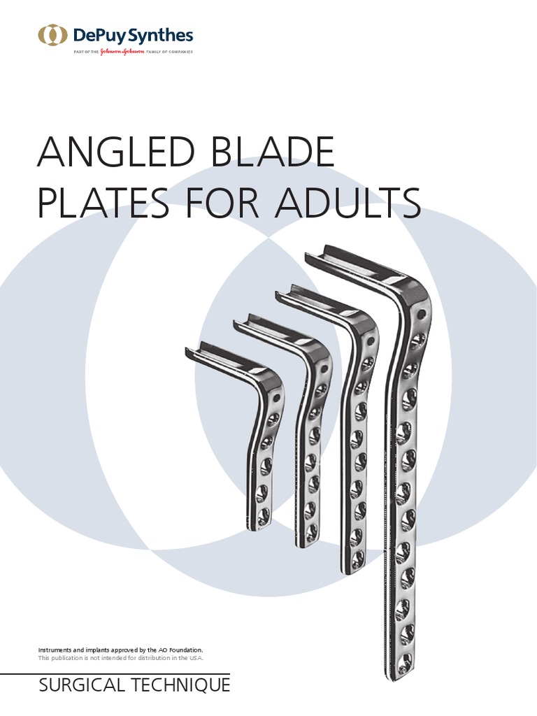 Angled Blade Plates For Adults: Surgical Technique | PDF | Screw ...