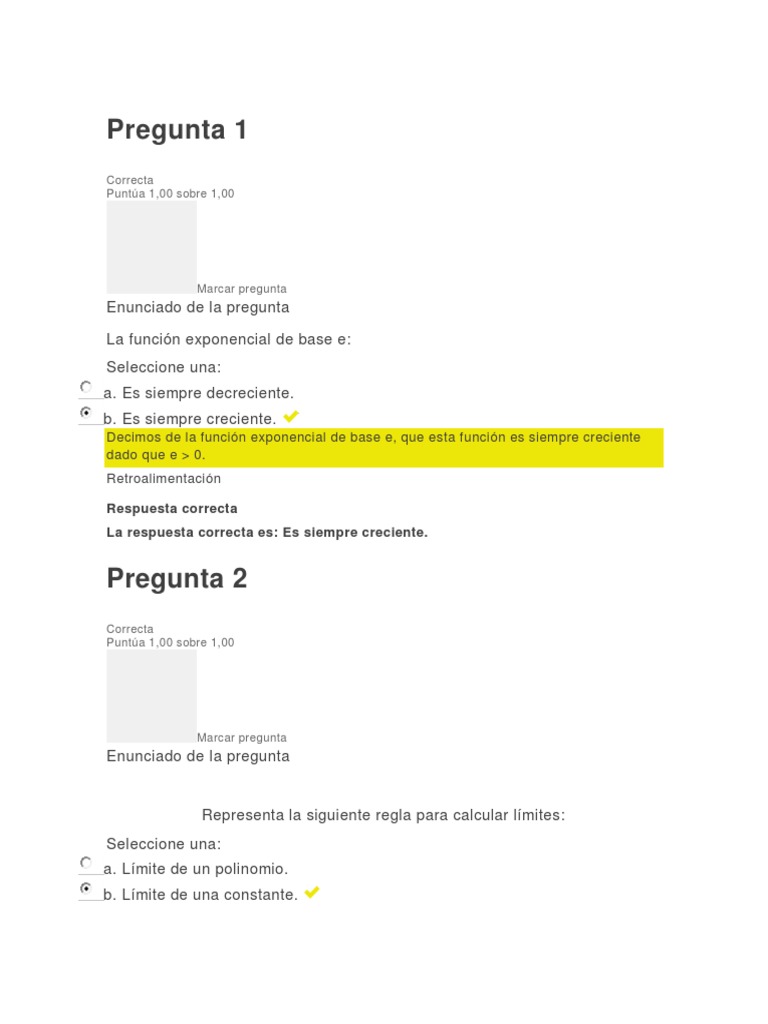 Examen Final Calculo Diferencial | PDF | Integral | Derivado Examen Final Calculo Diferencial | PDF | Integral | Derivado
