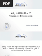 AS9100 Rev D All in One Sample | PDF | Quality Management System | Audit