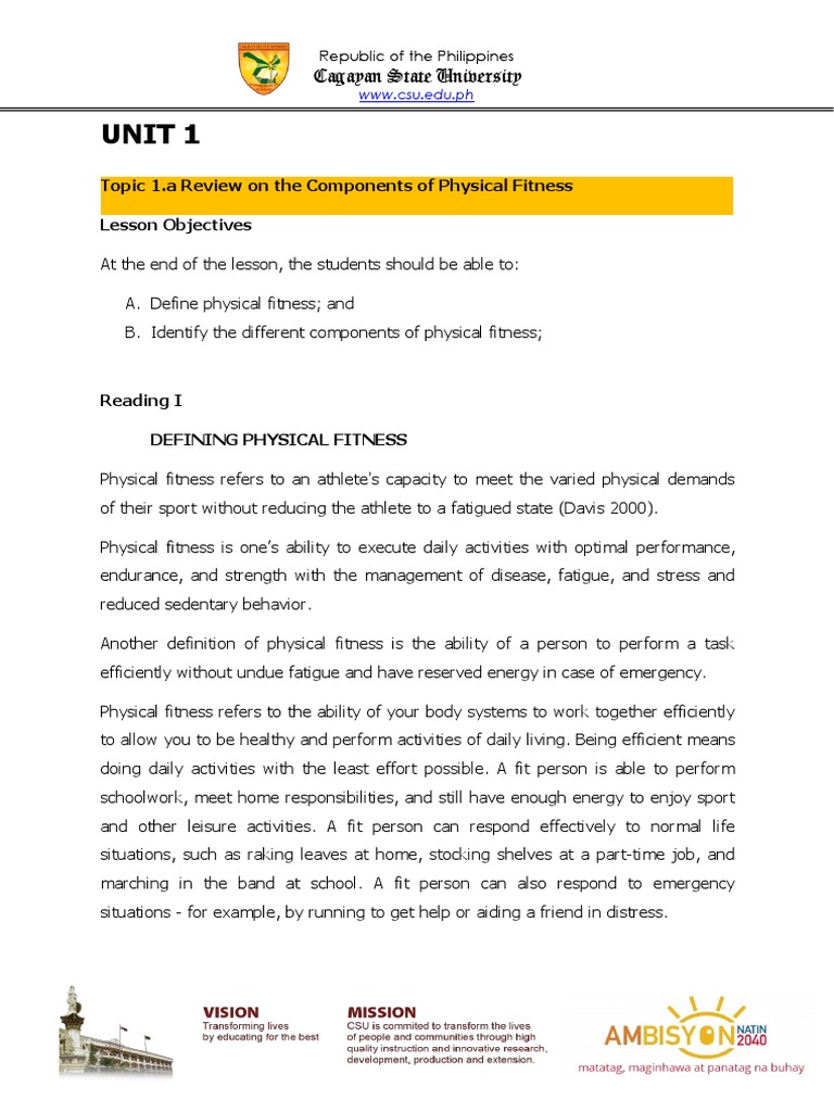 Understanding Physical Fitness: An Analysis of the Key Components of ...