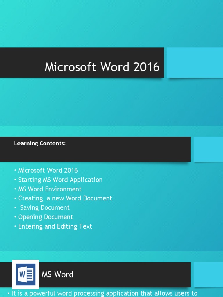 Microsoft Word 2016 Beginner's Guide | PDF