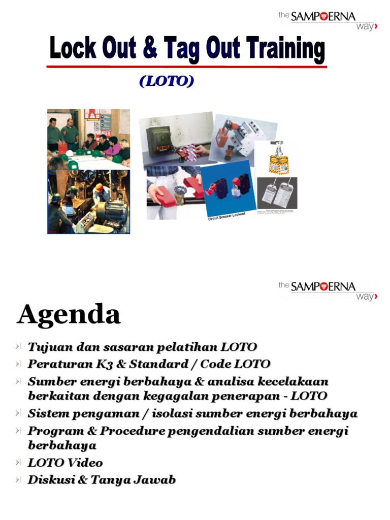 Lock Out & Tag Out Training | PDF