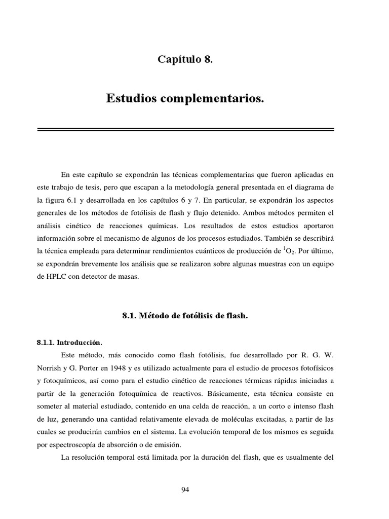 8 - Estudios Complementarios | PDF | Espectroscopia | Cromatografía ...