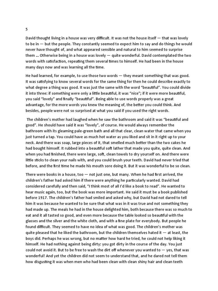 I Am David Chapter 5 | PDF