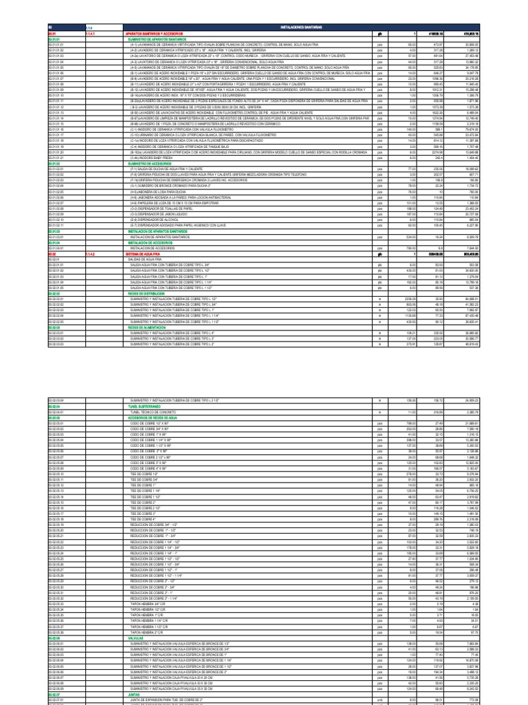 PPC Proyecto MPF Pisco | PDF | Tap (Válvula) | Tubería (transporte de ...