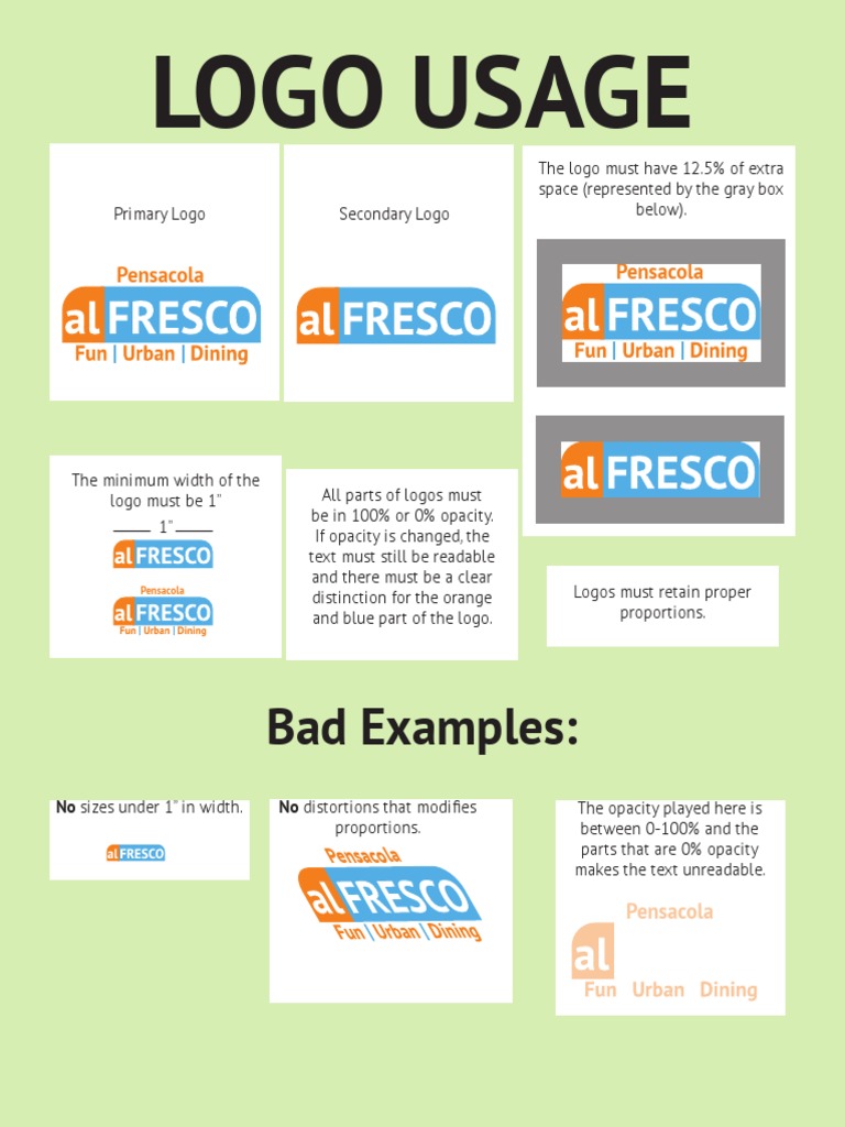 AlFresco Logo Rebranding Project | PDF | Typefaces | Typography