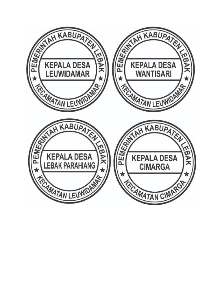 Stempel Desa Cimarga | PDF
