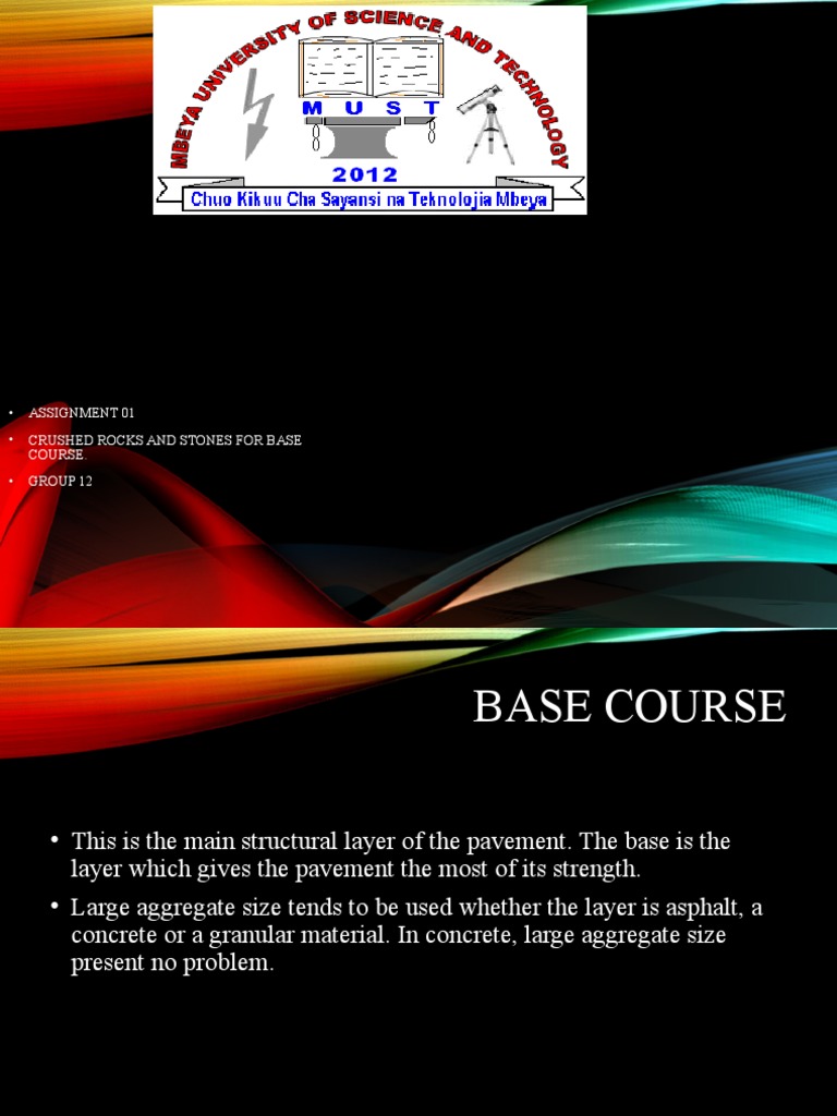 My CRUSHED ROCKS AND STONES FOR BASE COURSE | PDF | Construction ...