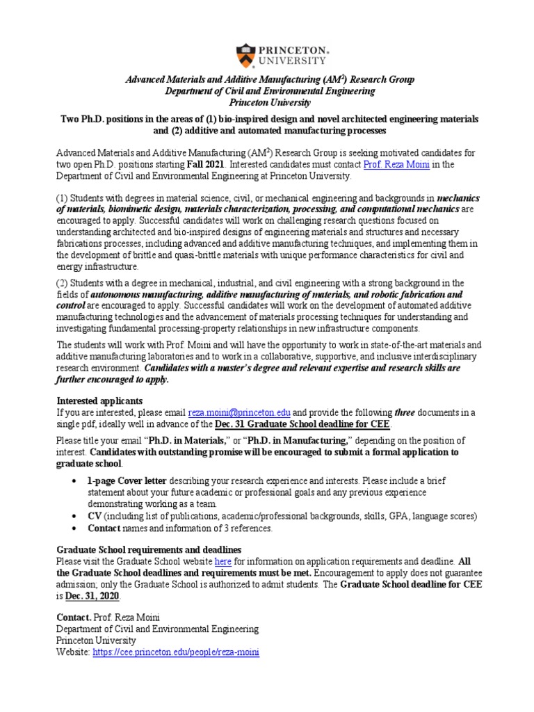 Prof. Reza Moini | PDF | Doctor Of Philosophy | Engineering