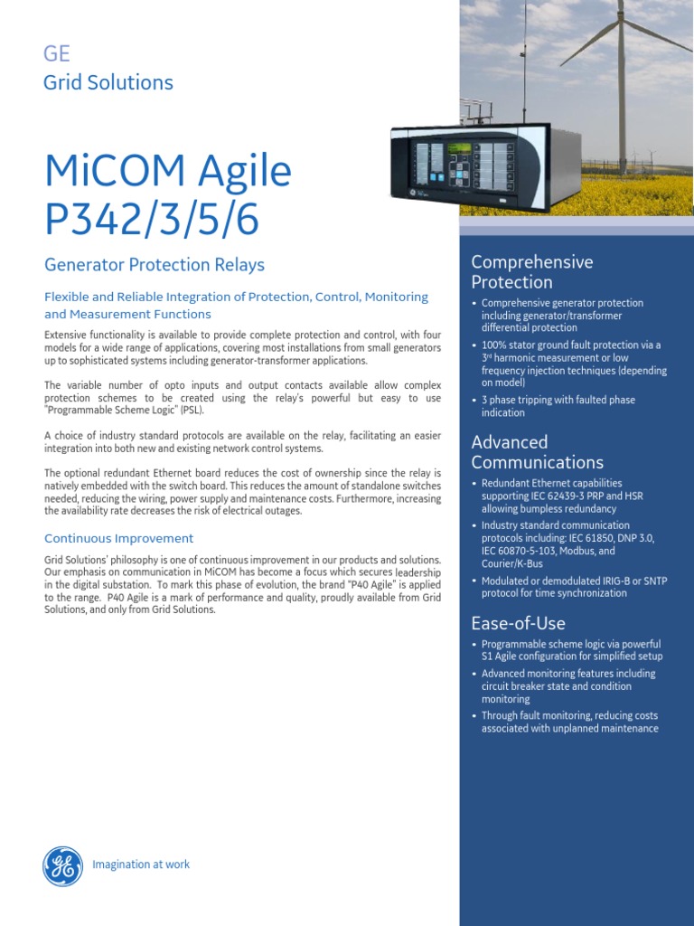 Micom Agile P342/3/5/6: Grid Solutions | PDF | Transformer | Electric ...