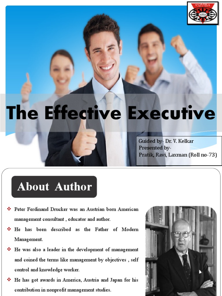 The Effective Executive | PDF | Self | Human Nature