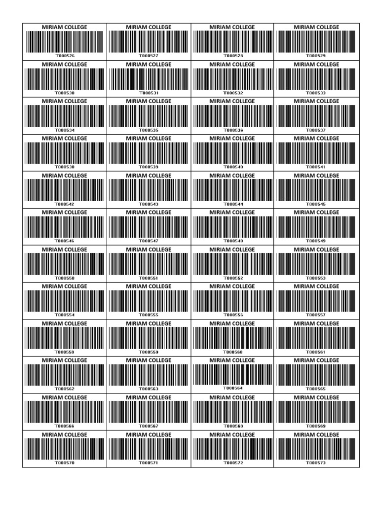 Barcode Template | PDF