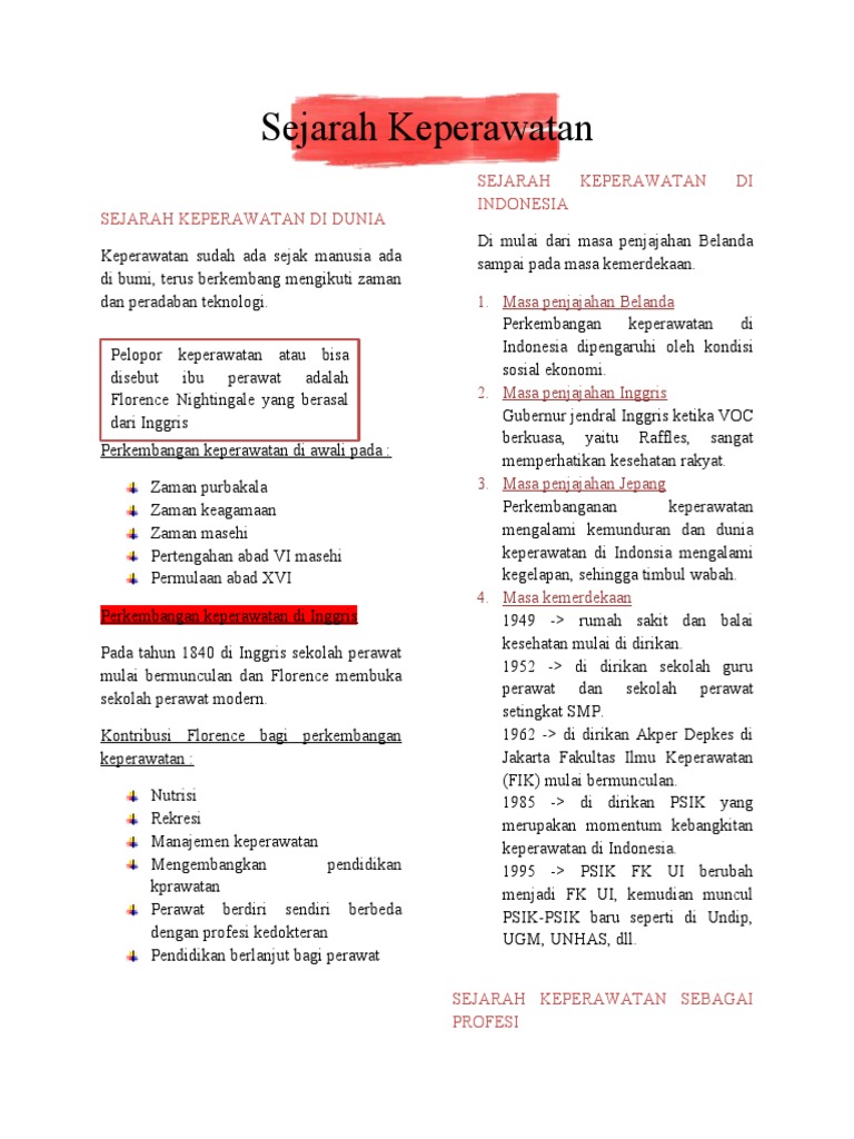 Sejarah Keperawatan: Dari Primitif ke Modern | PDF | Agama & Spiritualitas